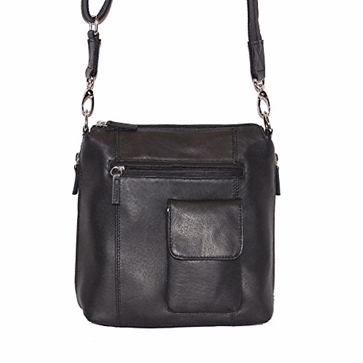 GTM Gun Tote'n Mamas Concealed Carry Flat Sac Handbag, Black, Small