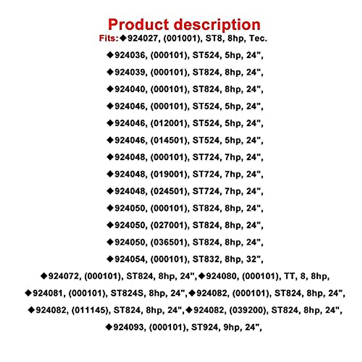 Ohoho Snowblower Auger Worm Gear Compatible with Ariens - Fits ST824 924050 52402600 52422700 524026 924082 ST8 ST724 ST1024 ST1028 ST1032 ST1224 Auger Worm Gear