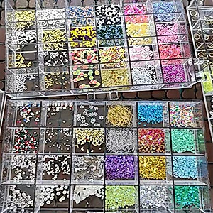 Feadily Acrylic Jewelry Organizer Box, Jewelry Drawer Organizer With 5 Drawers 120 Grids, Clear