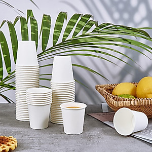 TV TOPVALUE 600 Pack 4 oz Paper Cups, Bathroom Cups, Small Mouthwash Cups, White Paper Cups, Hot/Cold Drinking Cups, Mini Paper Cups for Home, School and Office