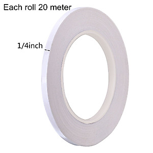 Hotop 1/4 Inch Quilting Sewing Tape Wash Away Tape, Each 22 Yard (2 Rolls)