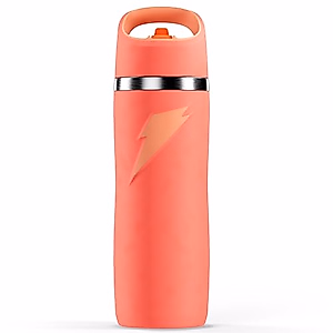 Gatorade 'Overtime' 22oz Stainless Steel Water Bottle, Straw Cap, Coral