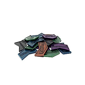 Citadel Black MTG Keyword Counters Set of 24 Metal Tokens - with Velvet Drawstring Pouch, Antique Metal Finish Tokens, Magic: The Gathering, New 2022 Update