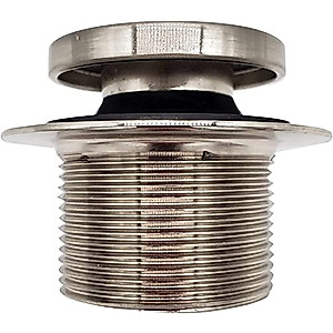 Westbrass 593244-20 White 1-1/2" Tubular Tip Toe Bath Waste Drain Kit, Stainless Steel