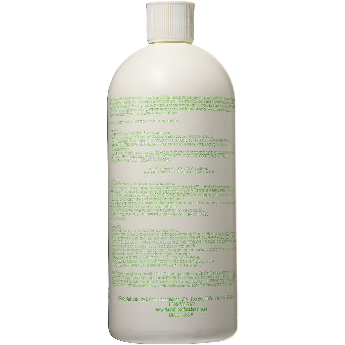 Nairobi Pamperlizer Conditioning Shampoo 32 oz. Shampoo Unisex