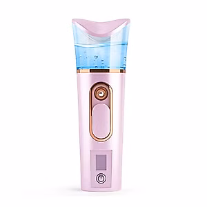 Nano Facial Mister with Skin Analyzer Moisture Tester, FANTEXY Portable Mini Cool Face Mist Steamer with USB, Handy Facial Sprayer for Eyelash Extensions, Face Moisturizing,Hydration Refreshing