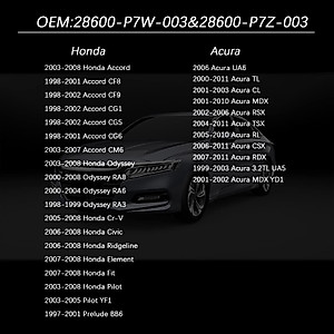 YITHSWAY 28600-P7W-003 28600-P7Z-003 Transmission Pressure Switches Set for 1997-2011 Honda Accord Odyssey Pilot, Acura TL CL MDX RSX TSX Automatic Transmission 2ND-3RD Gear Oil Pressure Sensor Switch