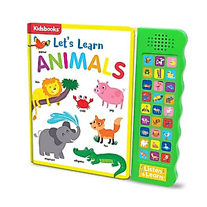 27-Button Sound Book Let's Learn Animals,English