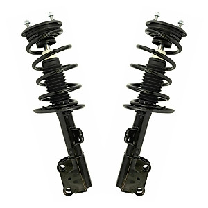 AutoShack Front Complete Struts Coil Springs Assembly Pair Driver and Passenger Side Replacement for 2013-19 Ford Flex Lincoln MKT 2.0L 3.5L 3.7L AWD FWD Without Adjustable Suspension CST272657-658PR