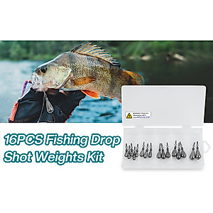 Tungsten Drop Shot Weights Fishing Weights Sinkers kit Tungsten Fishing Sinkers Swivels for Drop Shot Rig Bass Freshwater Saltwater Tackle Box