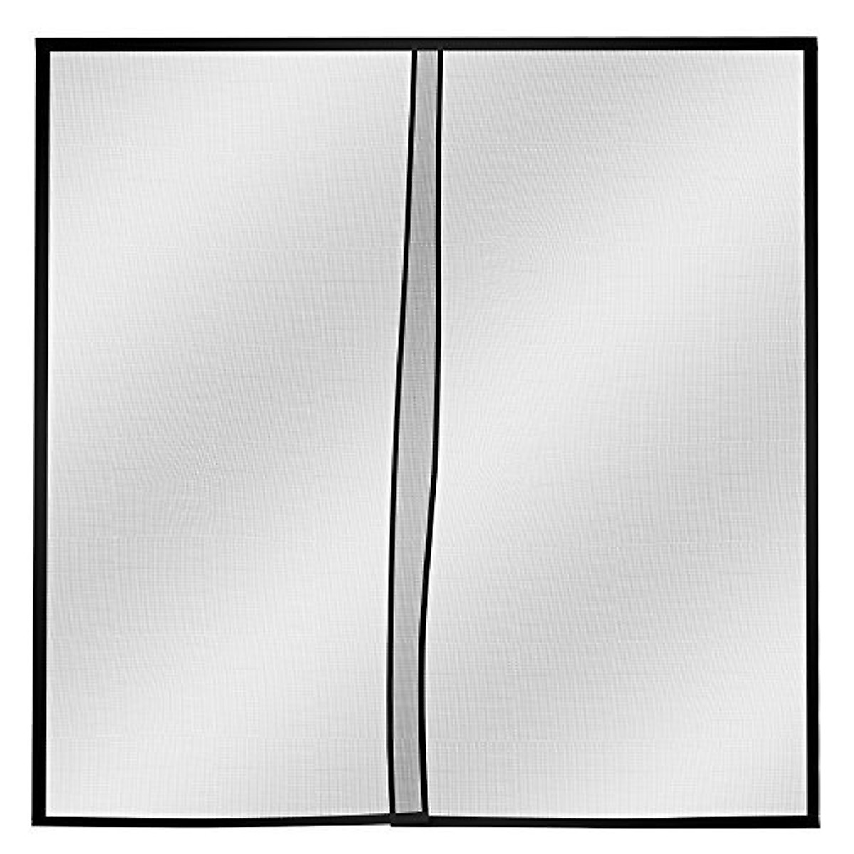 Magnetic Garage Door Screen for One Car Garage- Heavy Duty Weighted Garage Enclosure Curtain for Mosquito & Small Parts 08057 Magnet Squares with Adhesive, 1/16X1-Inch, Pack of 24