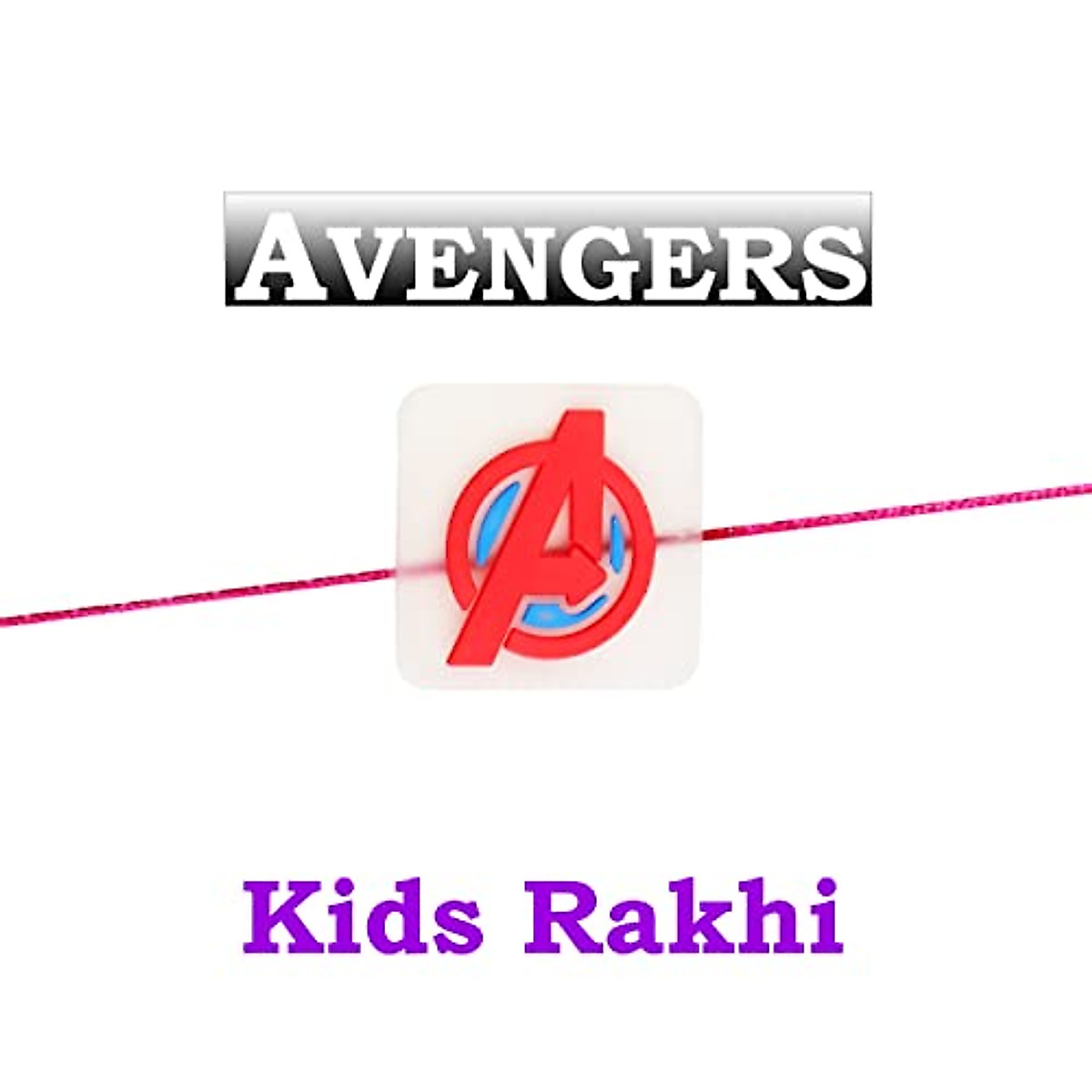 CHERKRAFT Rakhi for Small Brother Cartoon/Superhero Rakhi for Small Bhai Bro Rakhi Thread - CK069 (Design 2)