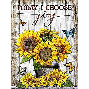 Sunflower Cross Stitch Kits for Adults - Stamped Crossstitching Kits Preprinted 11 Count Cross-Stitch Kit for Beginner, 11CT Prestamped Easy Pattern Needlepoint Kits Crafts for Decor 11.8x15.7inch