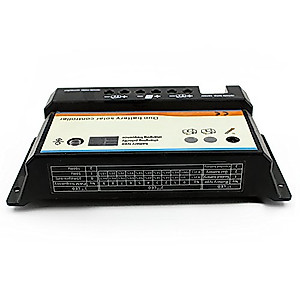 EPsolar Solar Charge Controller for Dual Battery 20A 12V/24V Auto Work for RVs Caravans and Boats etc Duo Battery Solar Charging System(20A)