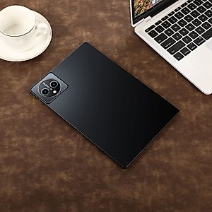 GLOGLOW FHD Tablet, 8GB RAM 256GB ROM 2 in 1 10.1 Inch Tablet Black 100-240V 8MP Front 16MP Rear with Keyboard for Reading for Android 12 (US Plug)