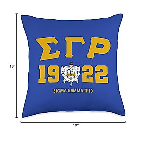 Sigma Gamma Rho Sorority Throw Pillow