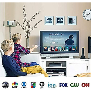 2023 Upgraded Digital TV Antenna Up 450 Miles Range, Indoor Outdoor TV Antenna for All Old Smart HDTVs, 360° Reception 4K 1080P HD Antenna with Amplifier Signal Booster/35ft Thick Coaxial Cable