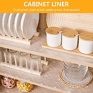 INNOLITES Shelf Liner, Non-Slip Shelf Liners for Kitchen Cabinets, Waterproof Non-Adhesive Kitchen Drawer Liner, Durable EVA Cabinet Liners for Shelves, Refrigerator, Cupboard, Storage