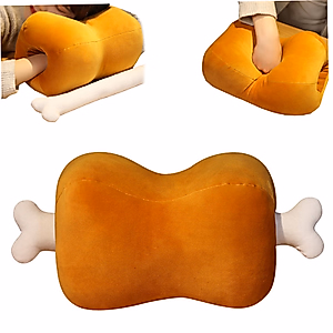 Weduspaty One Piece Plush Bone Pillow with Arm Hole Funny Meat Bone Desk Nap Pillow Stuffed Soft Throw Pillow Doll Separable Plush Pillow Doll Gift for Sleeping, Cuddle Pillow