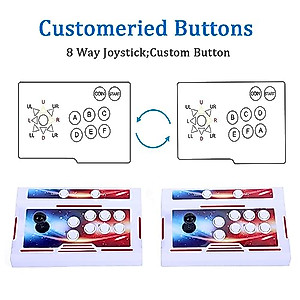 GWALSNTH 26800 in 1 Wireless Pandora Box 40S Bluetooth Arcade Games Console,1280X720 Display,3D Games,Search/Save/Hide/Pause Games,1-4 Players …