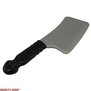 NOVELTY GIANT WWW.NOVELTYGIANT.COM Jumbo Plastic Butcher Knife Cleaver Prop Silver
