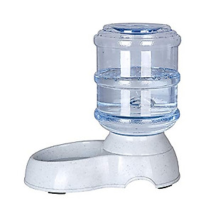 Liry Products Pet Water Dispenser Station Automatic Gravity Waterer Replenish Self-Dispensing Drinking Fountain Dog Cat Animal Bowl Dish Stand