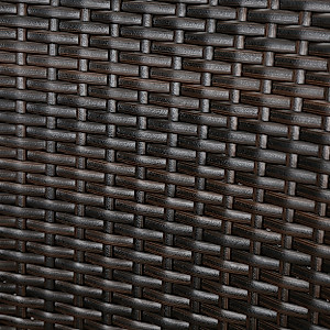 Christopher Knight Home Iona Outdoor Wicker Dining Chairs with Metal Legs and Water Resistant Cushions, 2-Pcs Set, Multibrown / Textured Beige / Dark Brown