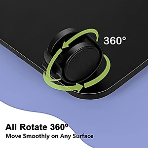 ETELI Plant Caddy with Wheels Bamboo Plant Dolly 4 Pack Heavy Duty Plant Stand for Outdoor Indoor Garden Patio Large Plant Flower Pot Black