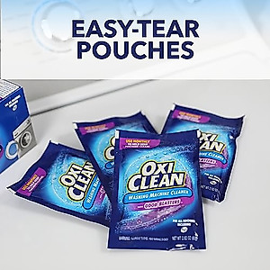 OxiClean Washing Machine Cleaner with Odor Blasters, 4 Count