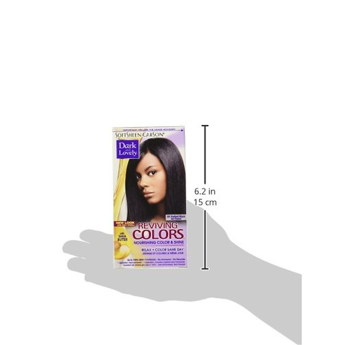 SoftSheen-Carson Dark and Lovely Reviving Colors Nourishing Color & Shine, Radiant Black 391