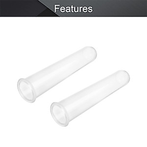 Othmro 20ml 100pcs Plastic Lab Centrifuge Tubes, 21 * 109mm Vial Test Tube Sample Storage Container Liquid Centrifuge Tube Round Bottom with Plug-in Cap for Beads Yeast Specimen Sample Laboratory