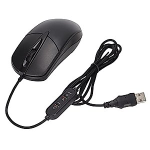 ASHATA Heated Mouse, Constant Temperature Adjustment Wired Heated Mouse Widely Compatible for PC for Laptops for Desktops