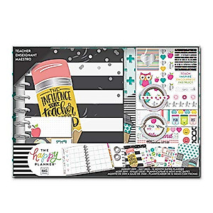 me & my BIG ideas The Happy Planner Box Kit - Never Be Erased Theme - August 2019 to July 2020 - Monthly Layout - 1 Folder, 13 Dividers, 89 Stickers, 3 Sticky Note Pads, 2 Rolls Washi Tape - Big Size