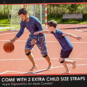 Achiou 2 Pack Patella Knee Strap, Pain Relief Patellar Tendon Support Strap, Knee Band Brace with Patella Stabilizer for Osgood Schlatter, Squats, Runner, Jumper, Tendonitis, Hiking