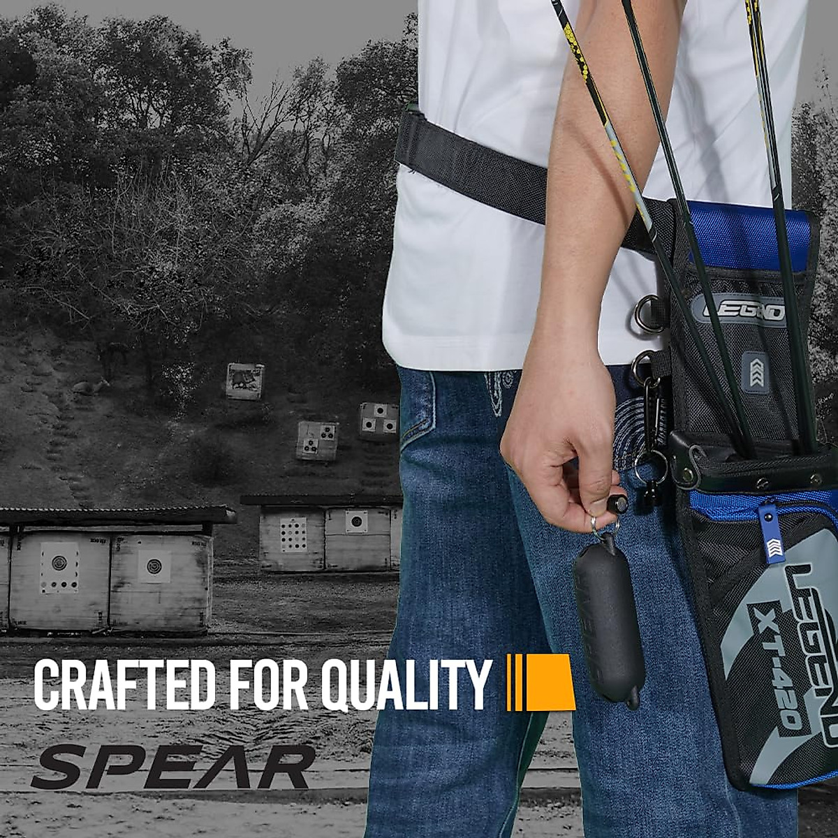 Legend Spear Archery Arrow Puller w/Improved Magnetic Buckle, Rubber Crossbow Bolt Puller w/NANOGRIP Technology, Arrow Puller Gripper Tool, Crossbow Accessories Kit, Archery Equipment & Accessories