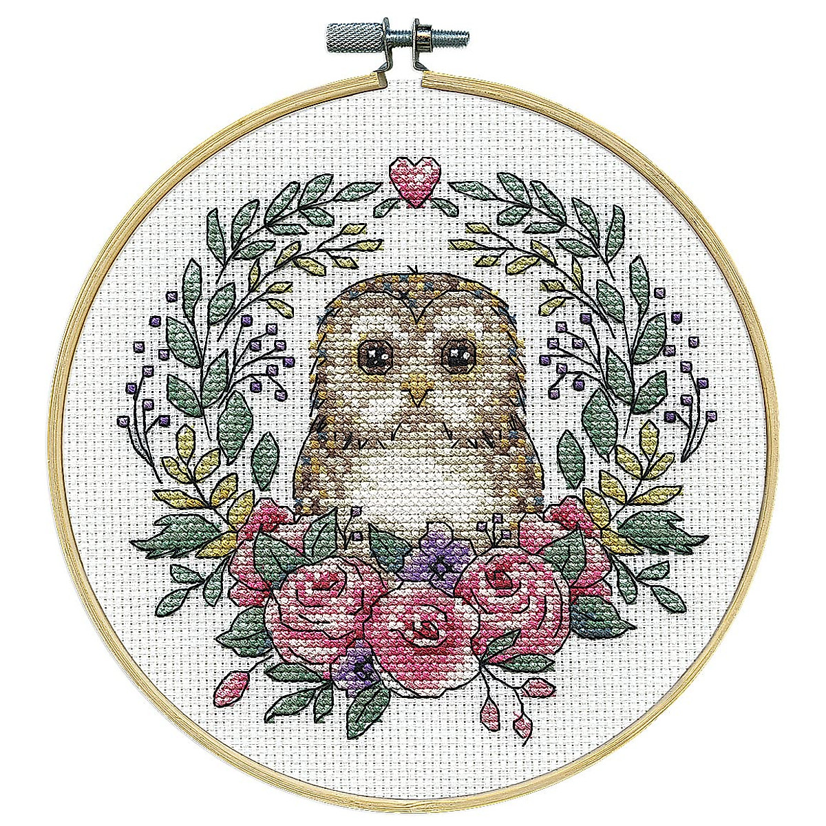 Design Works Crafts Janlynn Counted Cross Stitch Kit, Owl