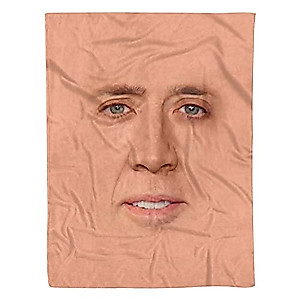 Nicolas Funny Blanket Lightweight Luxury Throw Blanket Fannel Fleece Microfiber Plush Bed Blanket Super Soft Blanket for All Season 3D Print Design 50"x40"