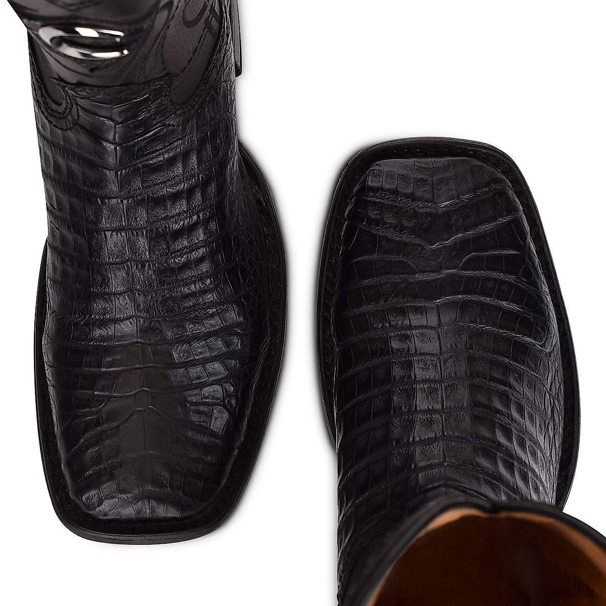 Cuadra 1E1OFY Crocodile Fuscus Rodeo Western Boots (Black, numeric_11)