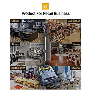 Janilink 14" Portable Upright Auto Scrubber Battery Operated