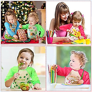 36 Pcs Kids Art Smocks Bulk Toddler Smocks for Painting Waterproof Children's Paint Aprons Colorful Washable Long Sleeve Smocks Arts and Crafts Supplies for Classroom Baby Boys Girls Aged 1-4 Years