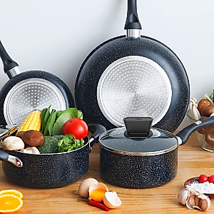 Silicone Universal Pot Lid Replacement Knobs Pan Lid Holding Handles Long Screws Anti-scald Cookware Cover for Kitchen Glass Lid 2 Pack Diamond Shape Black