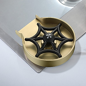 GAGALIFE Glass Rinser for Kitchen Sink, Cup Washer for Bar Sink, G86066BG (Brushed Gold)
