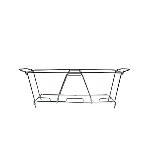Folding Chafing Food Warmer Wire Rack Chafer Stand Chrome Super Sturdy Foldable Buffet, for use with Disposable Party Accessories