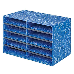 Bankers Box Classroom 10 Compartment Literature Organizer, Single (3384201)
