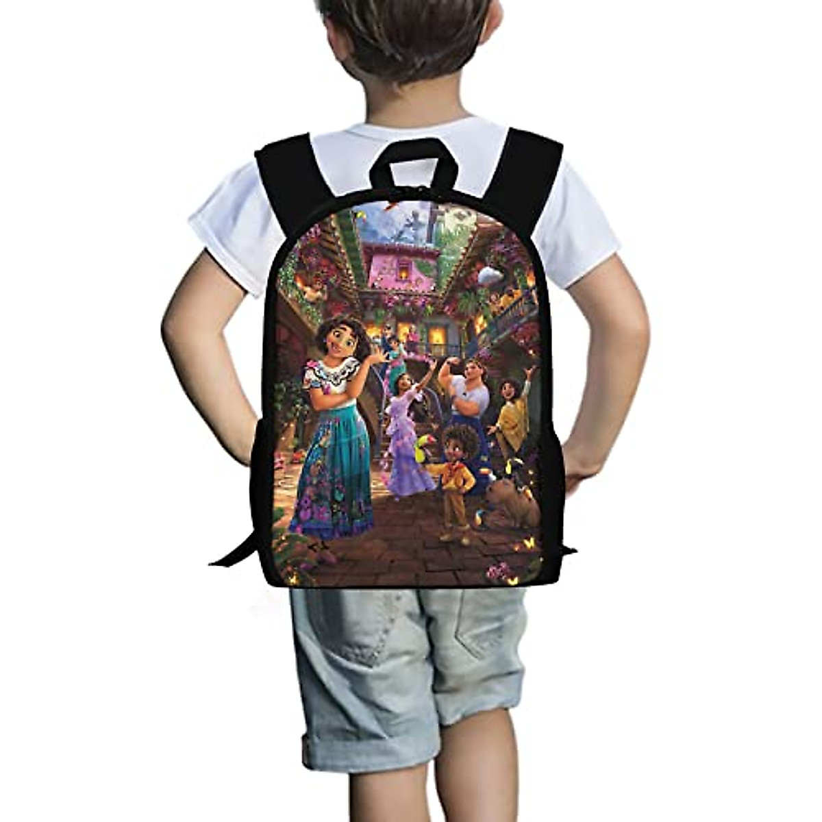 Kids Cartoon School Backpack Large Capacity Laptop Backpacks Lightweight Bookbag 3D Printed Casual School Bag