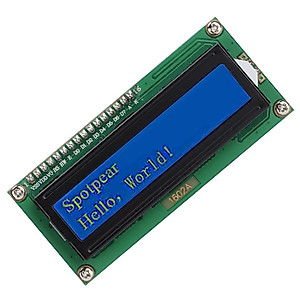 1602 LCD Display Screen Blue, LCD Display Module, Screen Expanding Board Accessories for Raspberry Pico(I2C Serial Port)