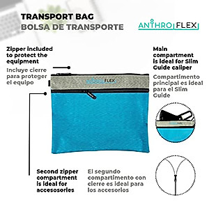 AnthroFlex Basic Anthropometry Kit with Slim Guide Caliper, Cescorf Small Bone Anthropometer, Level 1, (Black/Blue)