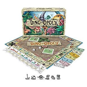 Late for the Sky Dino-Opoly Monopoly Board Game