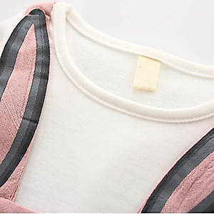 XFGLCK Toddler Kids Baby Girl Easter Outfit Long Sleeve Rabbit Style Dress Summer Clothes (Pink, 2-3 T)