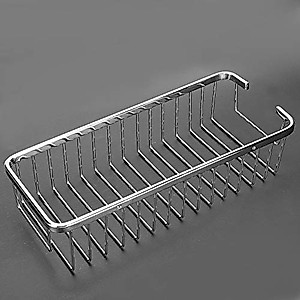 TOPINCN Bathroom Shelf Wall Mounted Stainless Steel Shower Caddy Shampoo Conditioner Holder Storage Basket Organizer Kitchen(#1)